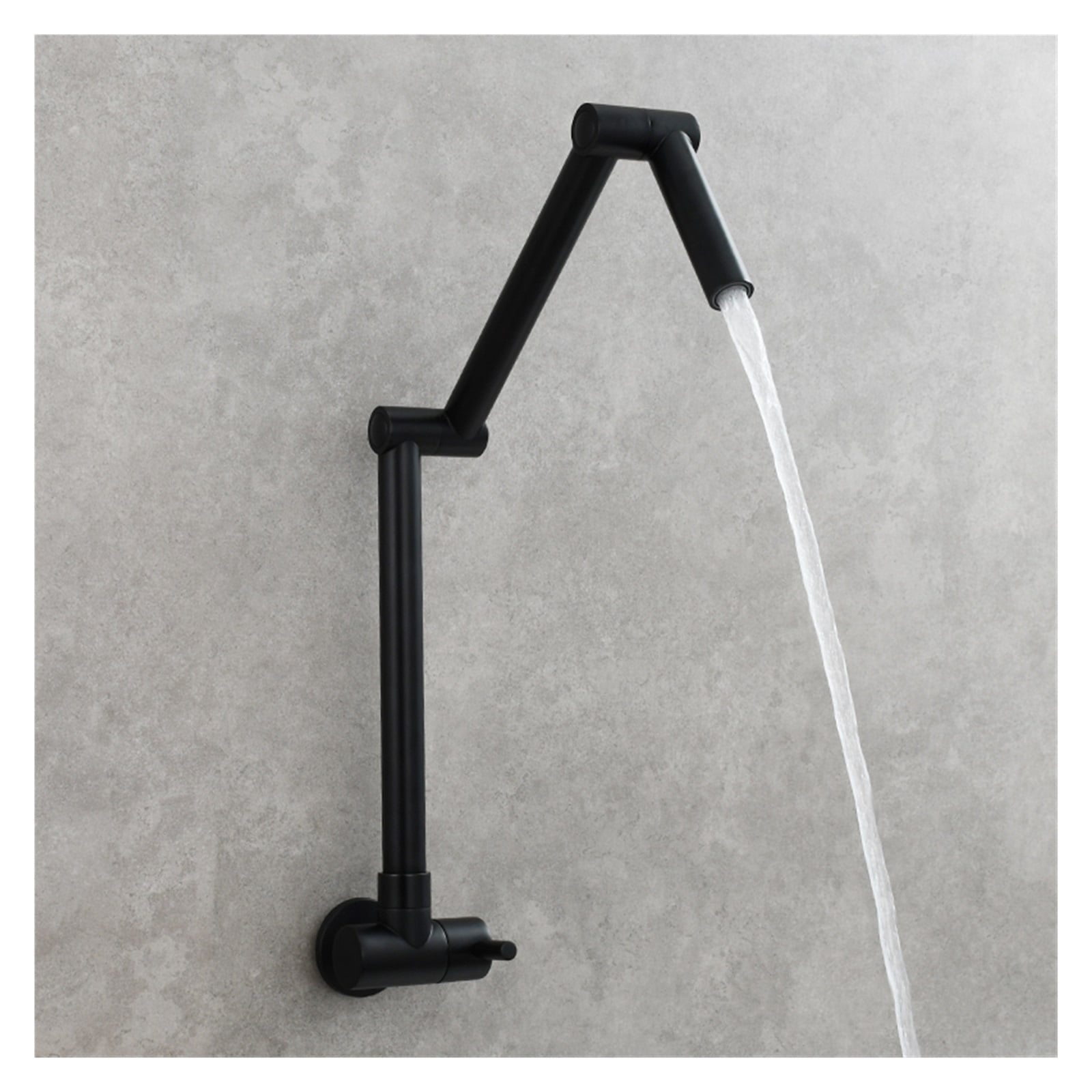 Brass Folding Faucet Two Joint Swing Arms Faucet Wall Mount Kitchen ...