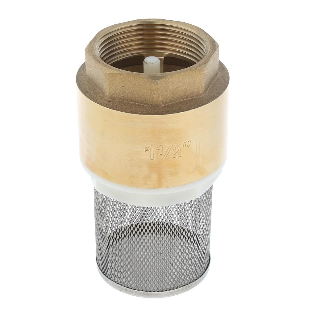 Brass Foot Mesh Check W/ Strainer Filter, DN40 1 1/2 Inch, Forged Body ...