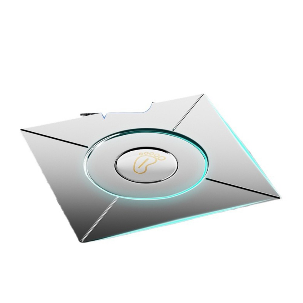 Brass Foot Operated Square Floor Drain Fast Drainage Press Pedal Sewer ...