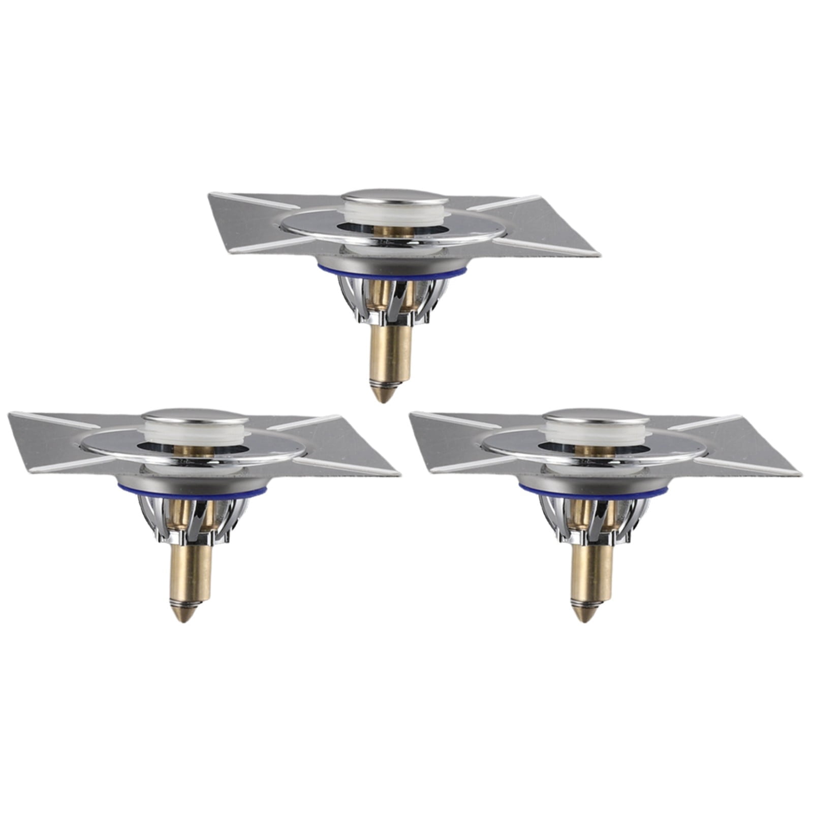 Brass Foot Operated Square Floor Drain Fast Drainage Press Pedal Sewer ...