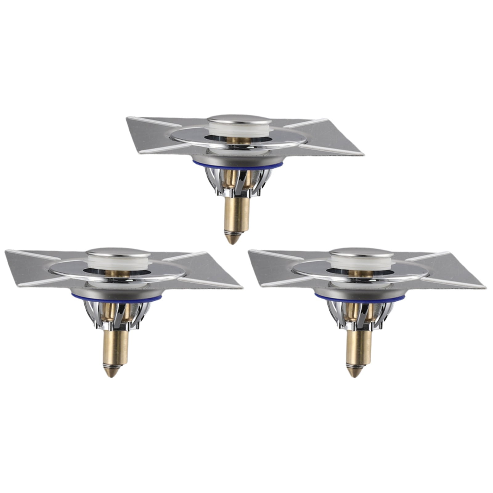Brass Foot Operated Square Floor Drain Fast Drainage Press Pedal Sewer ...