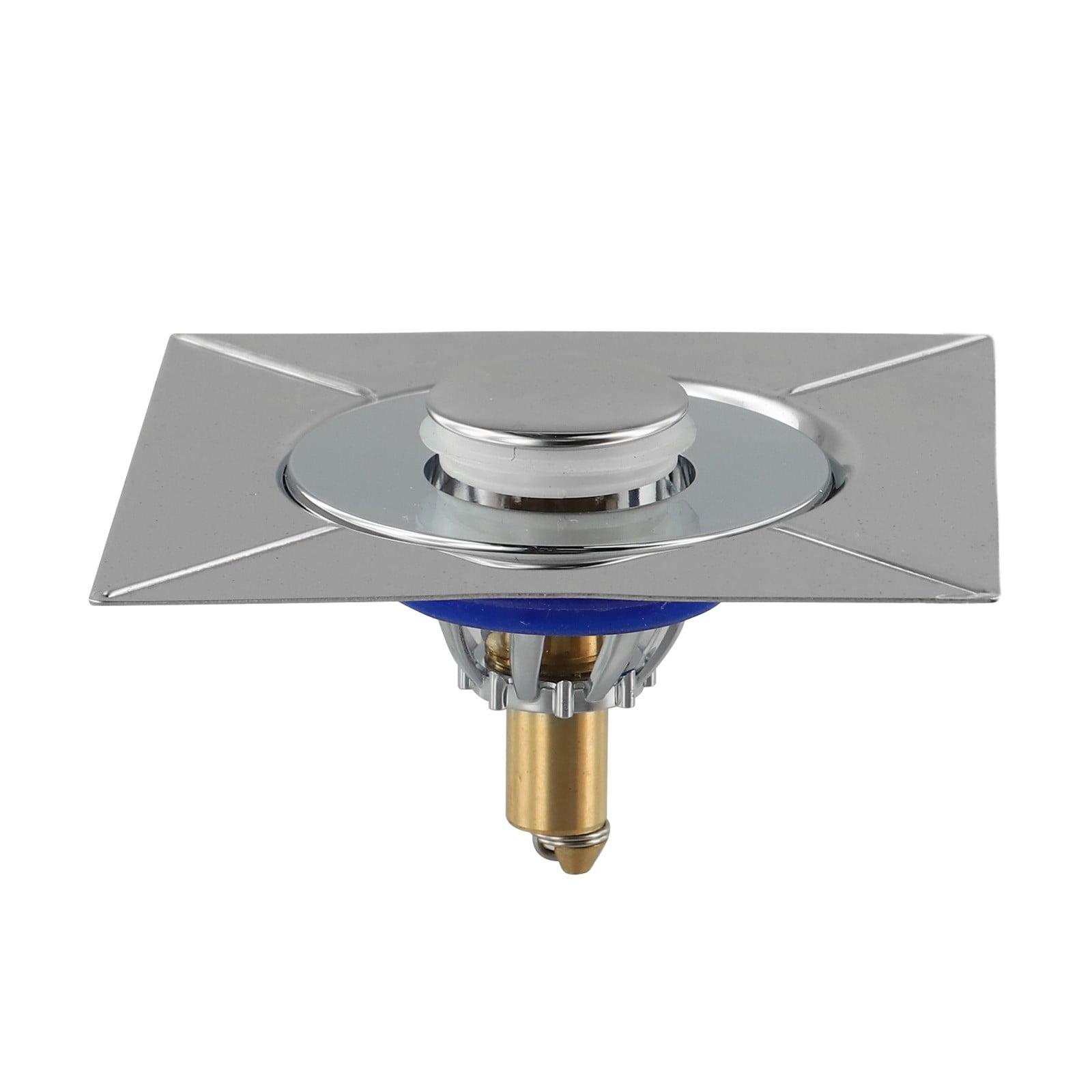 Brass Foot Operated Square Floor Drain Fast Drainage Press Pedal Sewer ...