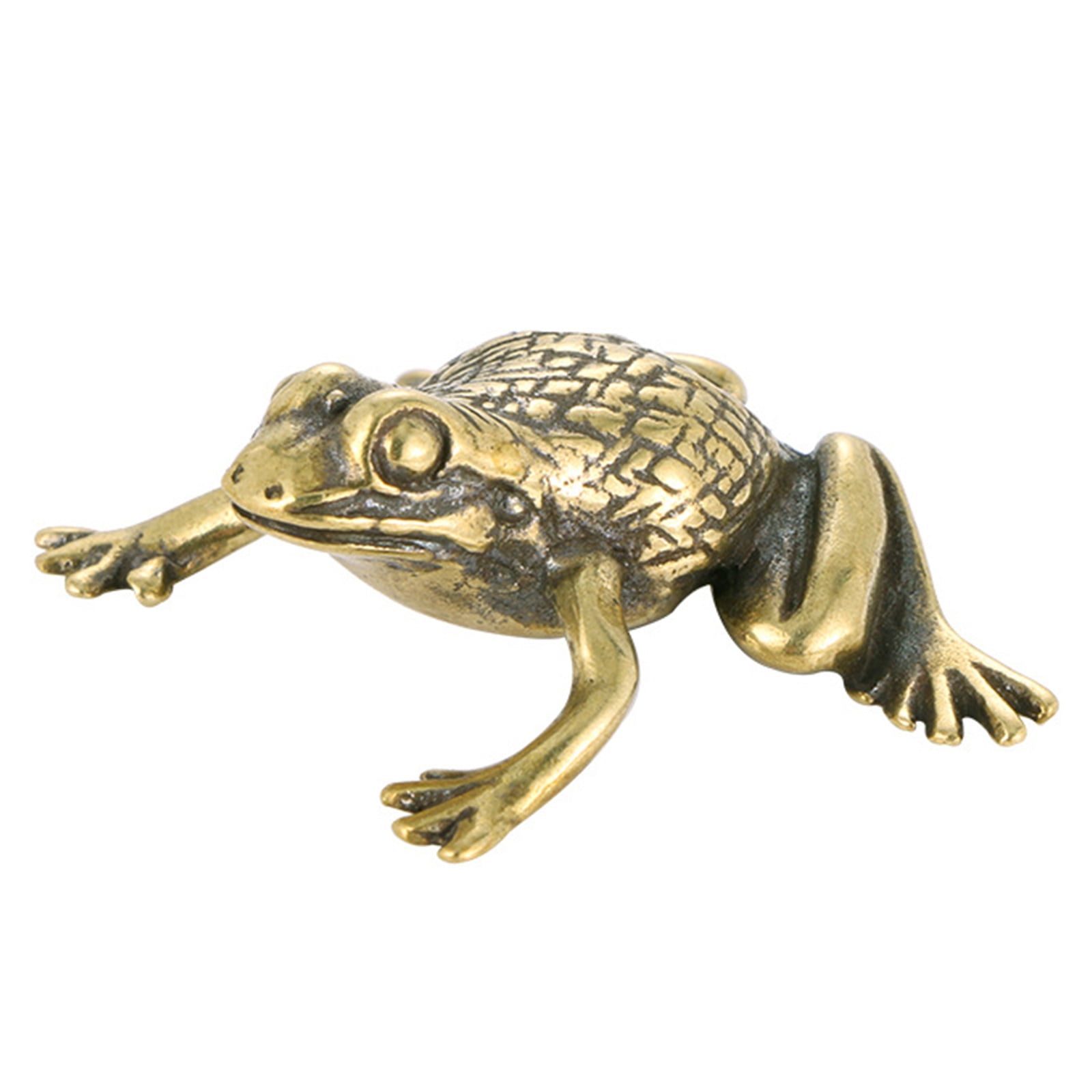 Brass Frog Statue Frog Table Ornaments Frogs Figurines Sculptures Table ...
