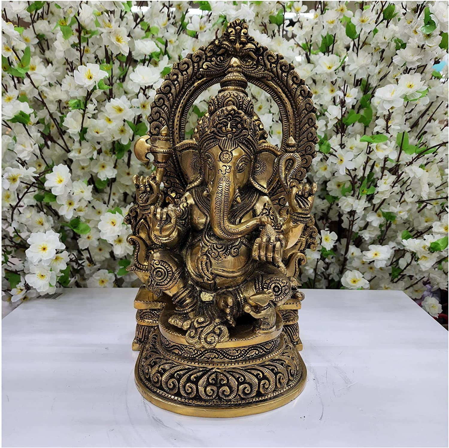 Brass Ganesha Statue Hindu God Statue Lord Ganesha Statue Indian God ...