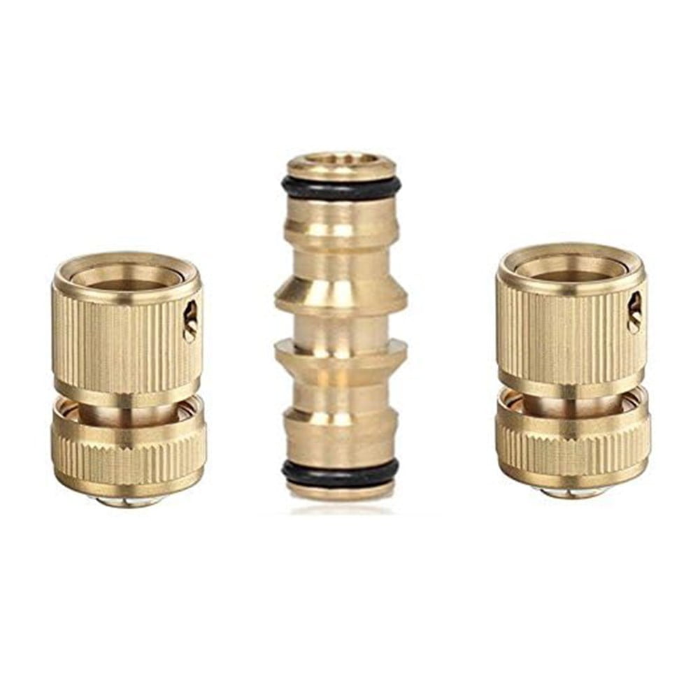 Brass Garden Hose Connector Kit Connector, - Walmart.com
