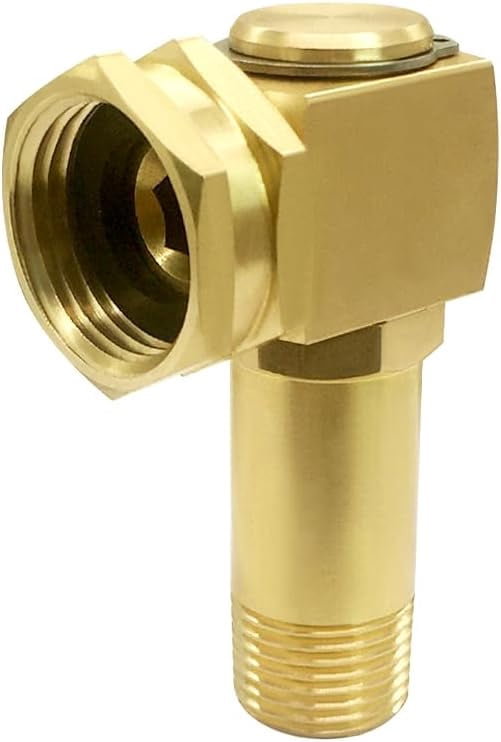 Brass Garden Hose Reel Swivel Connector, 3/4" GHT to 1/2" NPT Thread ...