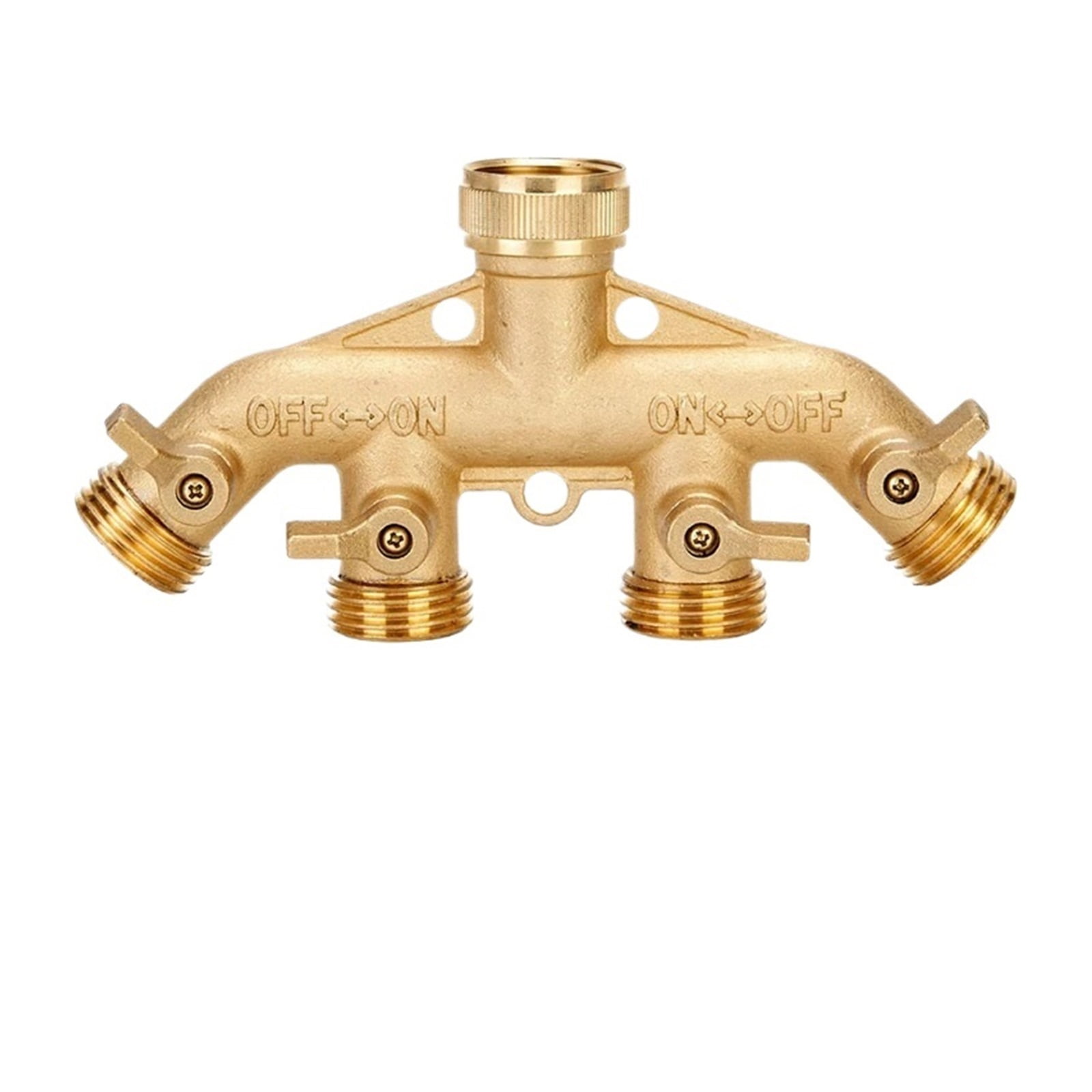 Brass Garden Hose Splitter Garden Tap Y-Type Watering Connector ...