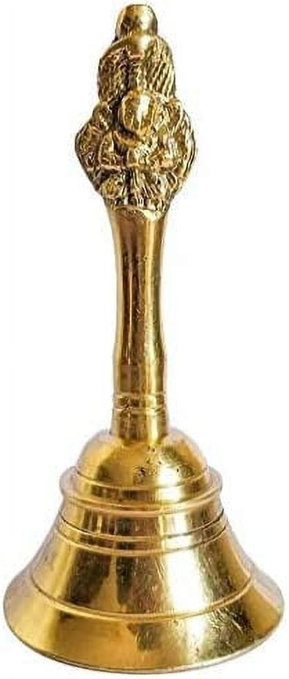 Brass Garuda Ghanti/Pooja Mandir Bell (Approx. Height 3 inch, Set of 2 ...