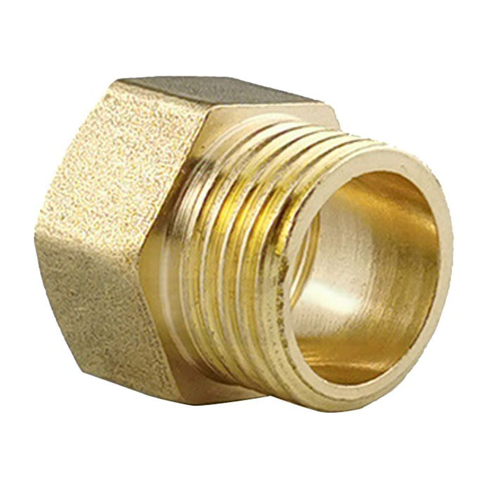 Brass Gas Pipe Adapter 3/8\"Inner Thread X 1/4\" External Thread For ...
