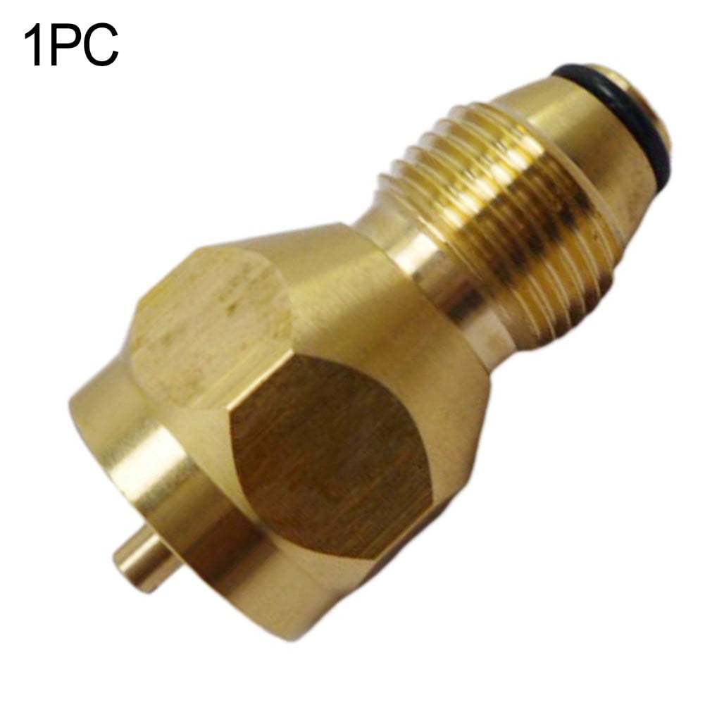 Brass Gas Tank Adapter Bottle Brass Cylinder Coupler Lp Gas 1 LB ...