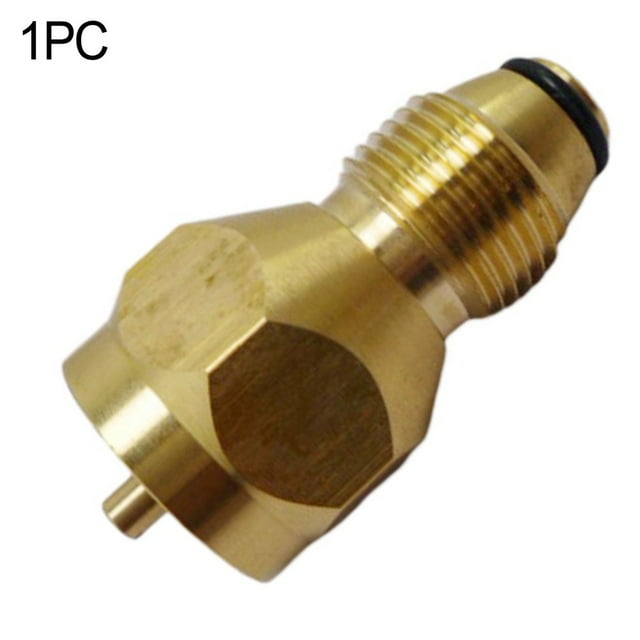 Brass Gas Tank Adapter Bottle Brass Cylinder Coupler Lp Gas 1 LB ...
