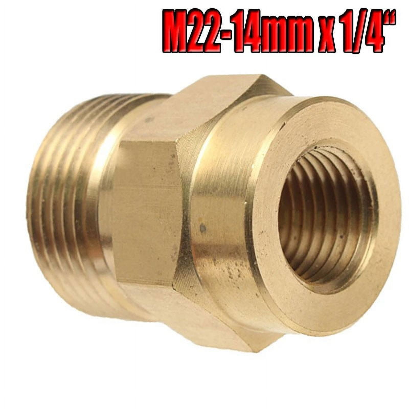 Brass Gasket Adapter Foam Coupler 1/4 F - M22 for High Pressure Water ...