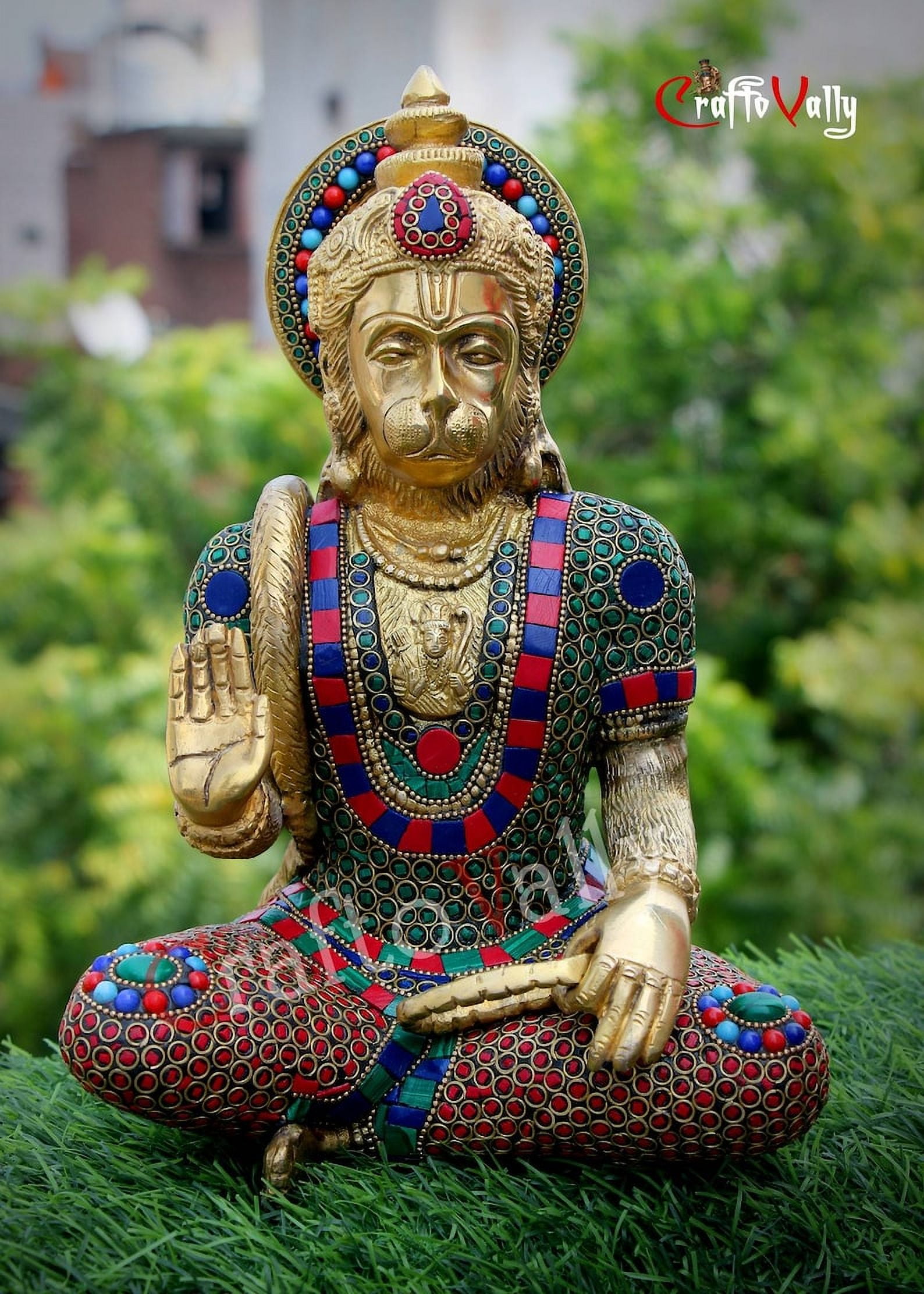 Brass Goddess Radha, 28 CM Radha Rani Statue, Dual Tone Radha Idol ...