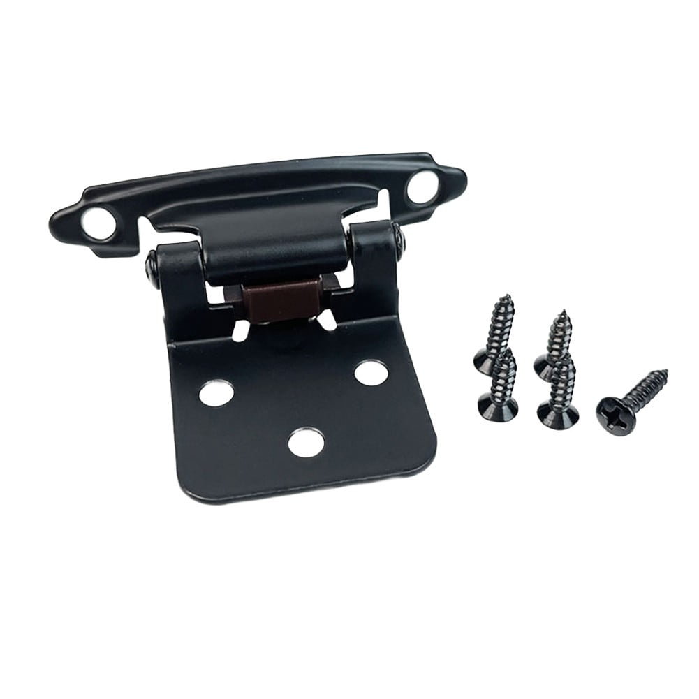 Brass GoldBlack Self-Closing Cabinet Hinges - Easy Install, 6 Pack ...