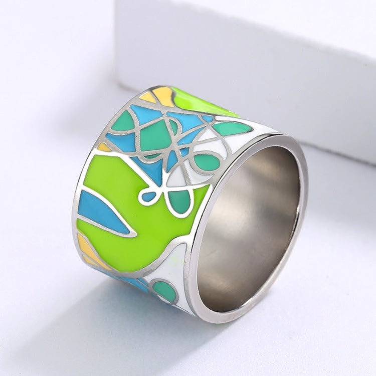 Brass Graffiti Style Statement Ring For Women Fashion - Walmart.com