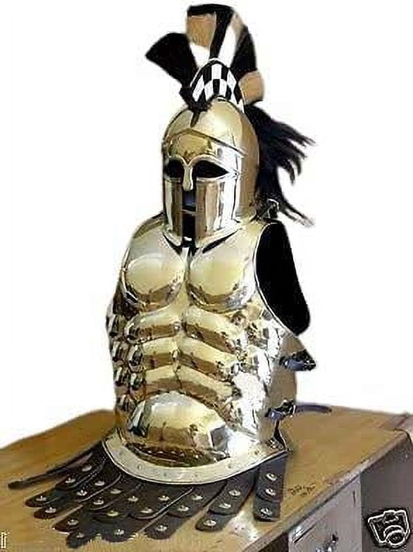 Brass Greek Muscle Armor Cuirass Halloween Costume - Walmart.com