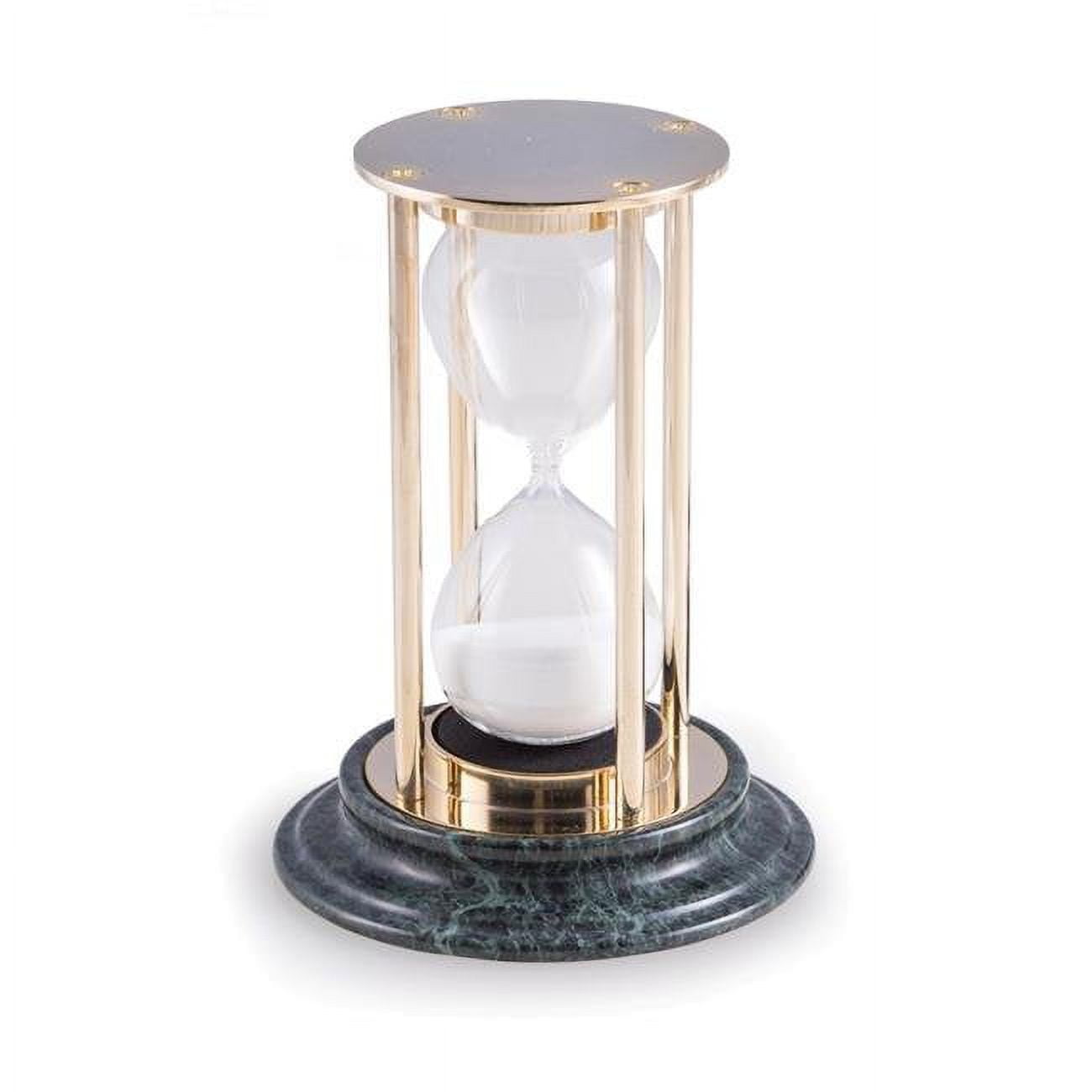 Brass 15 Minute Sand Timer on Green Marble Base. - Walmart.com