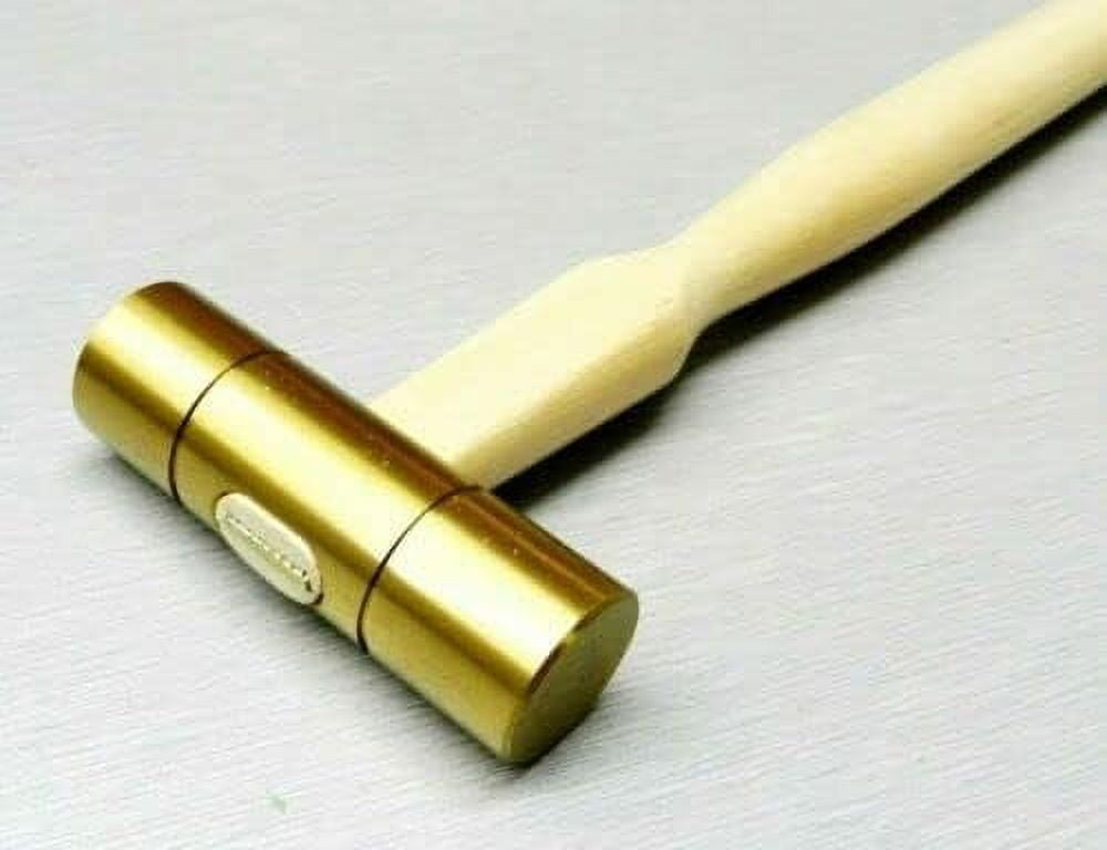 Brass Hammer 5/8" Flat Face And Domed 2" Head 3Oz Solid Brass Jewelry ...
