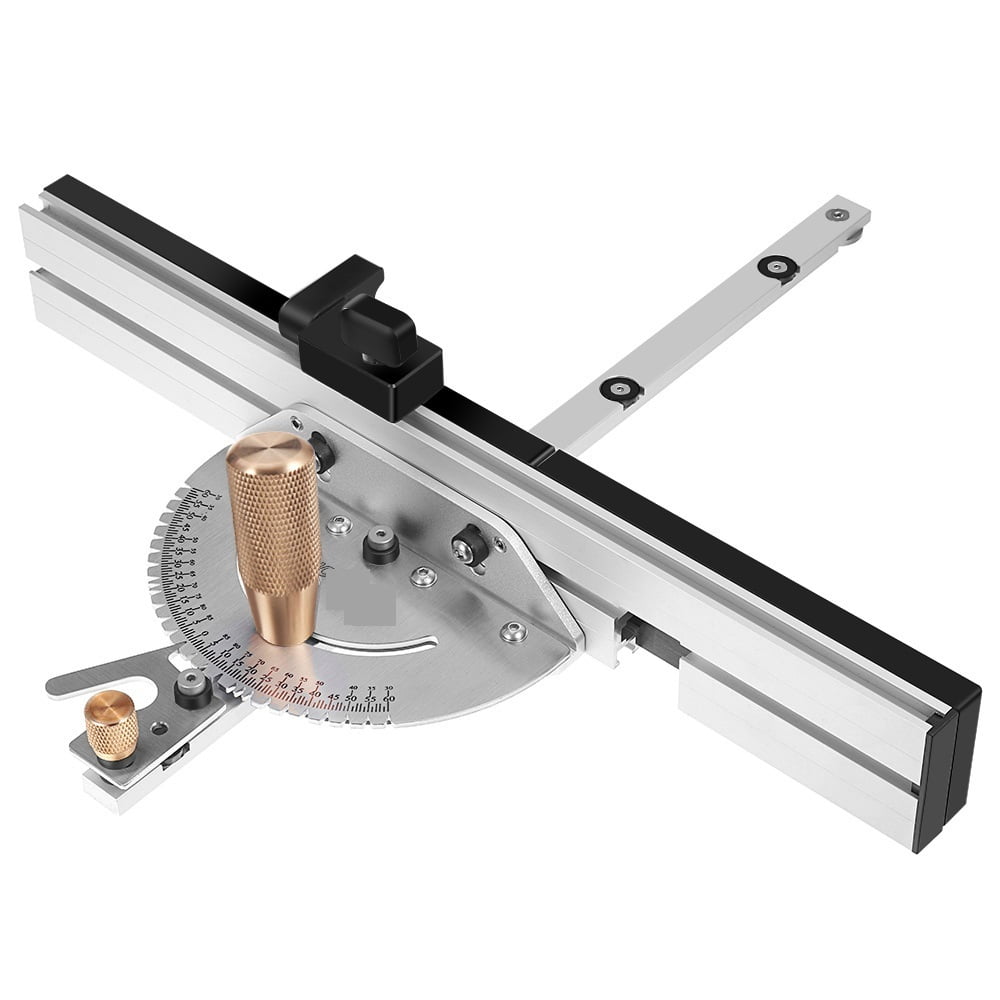Brass Handle 450mm 27° Miter Gauge Joint Jig Track Stop Table Saw ...