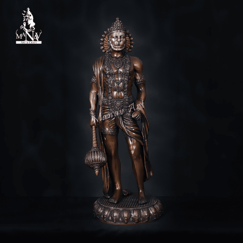 Brass Hanuman statue- 58CM Brass Hanuman statue, Hanuman Idol, Lord ...