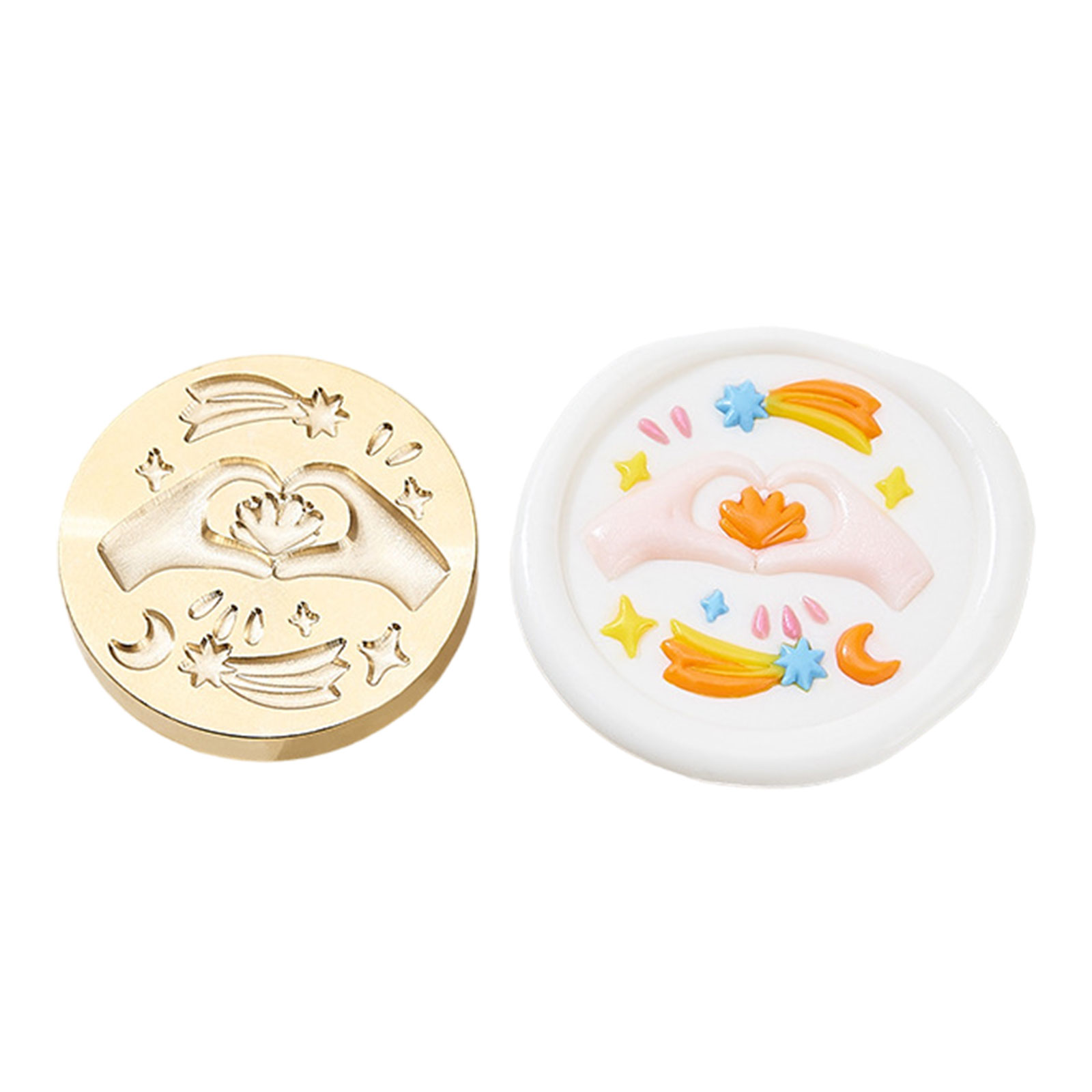Brass Head Seal Stamp Decorative Seal Yoga Series Sealing Waxes Stamp ...
