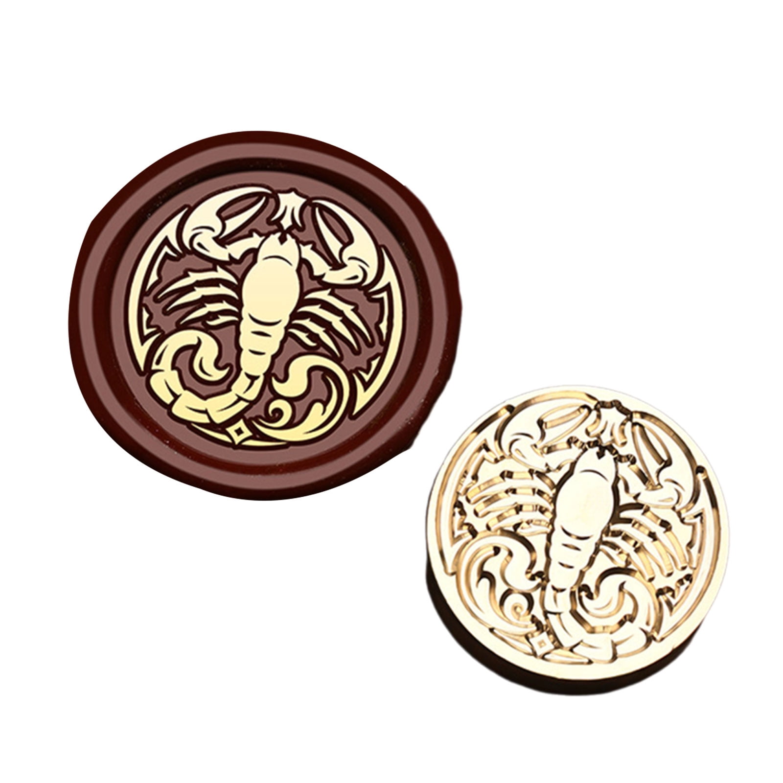 Brass Head Waxed Seal Stamp Series Sealing Waxed Stamp for Card ...