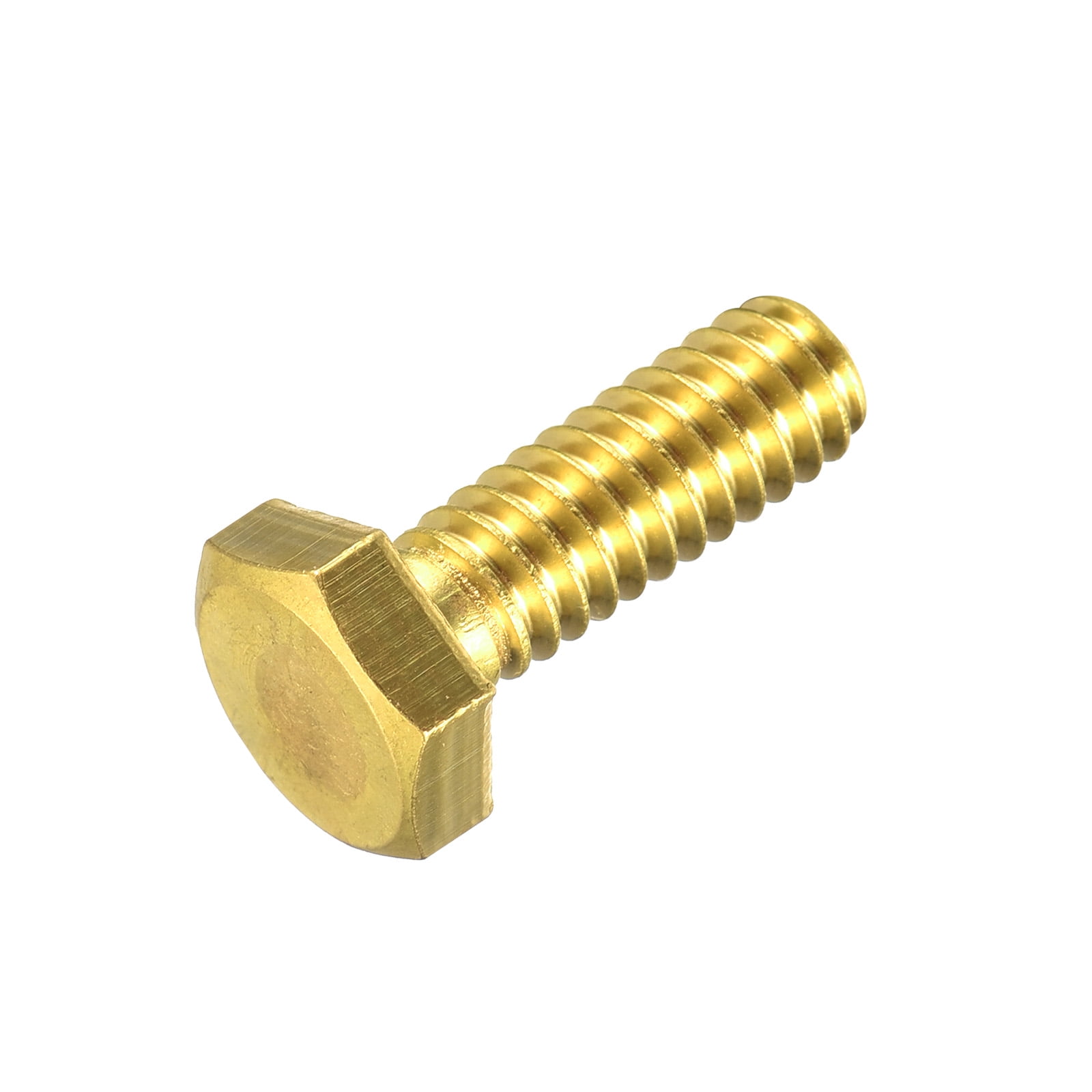 Brass Hex Bolts 1 4 20x3 4 1 Pack Fully Thread Grade 4 8 Machine