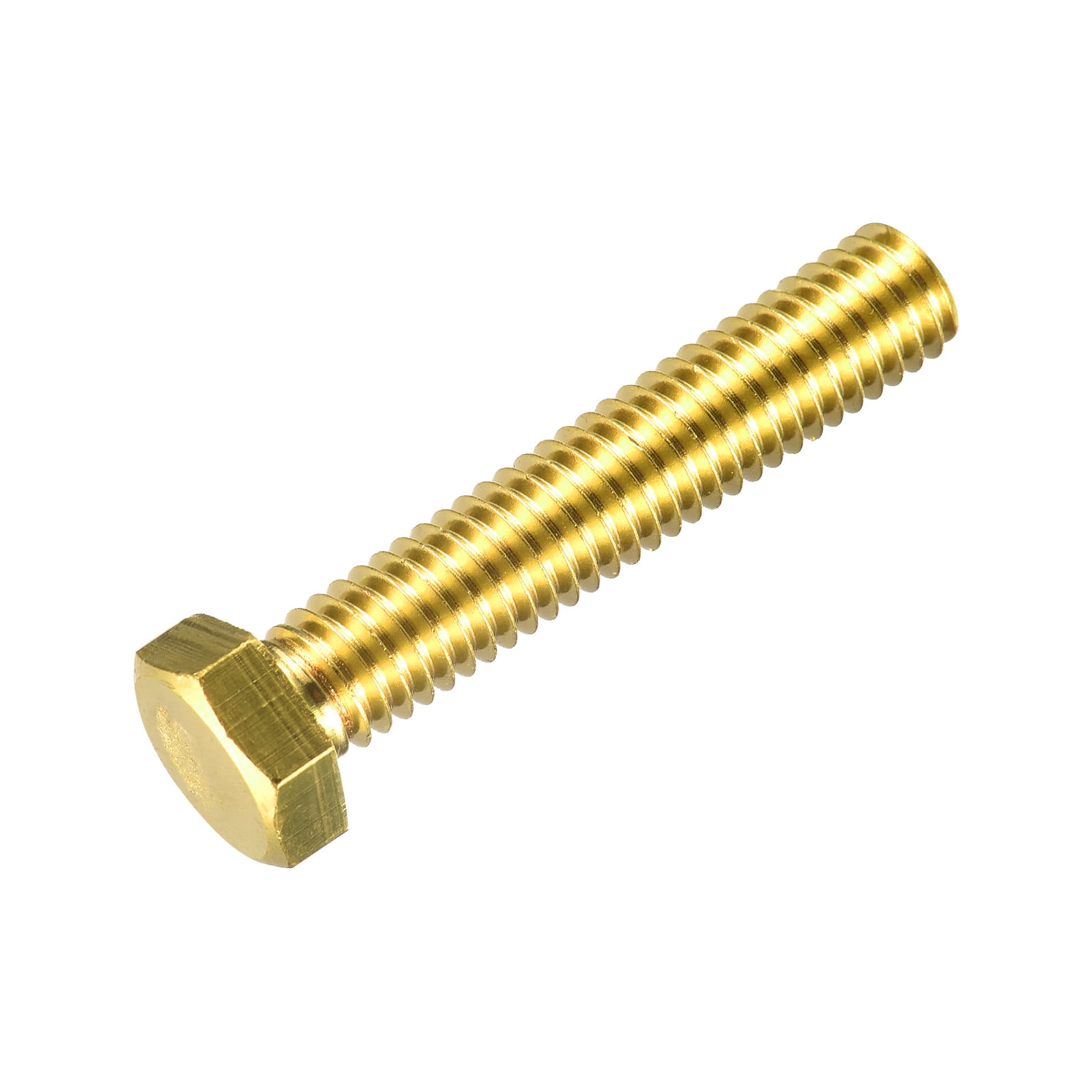 Brass Hex Bolts 3 8 16x2 1 Pack Fully Thread Grade 4 8 Machine Screws
