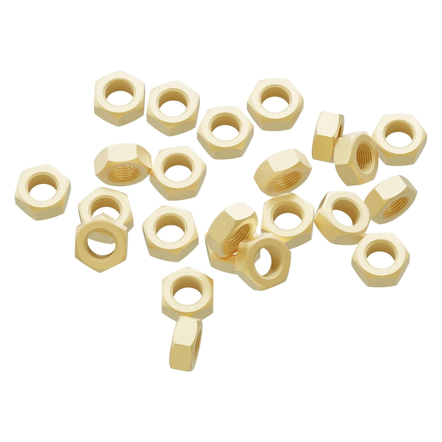 (M6x1-20Pcs)Brass Hex Nuts, Metric Coarse Thread Hexagon Nut,ISO 4032 ...