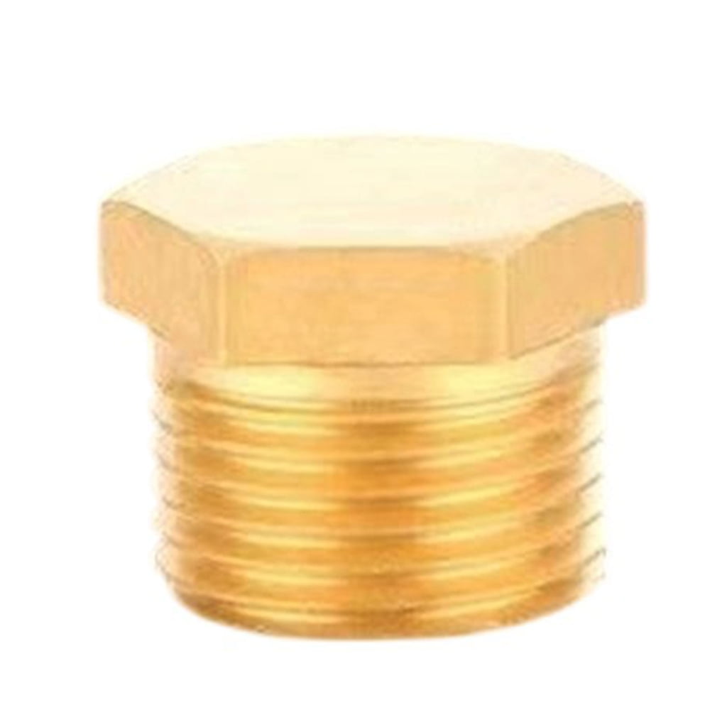 Plumbing Fitting Adapters Brass Pipe Plug Male Thread Outer Hexagonal ...