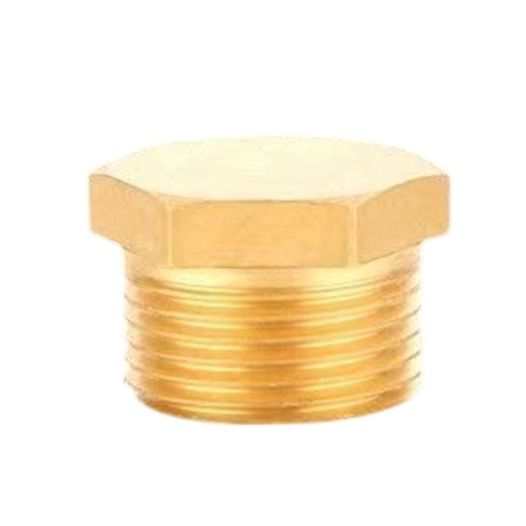 Brass Hexagonal End Caps Plug Pipe Plumbing Fitting Adapters Pipe ...