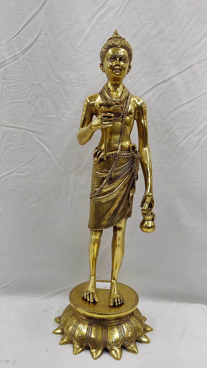 Brass Hindu Lord Nilkanth Varni Sahajanand Swami-Swaminarayan Statue ...