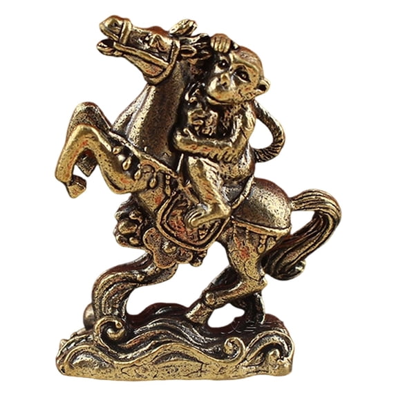 Brass Horse Statue Mascot Figurine, 2026 Chinese New Year Zodiac ...