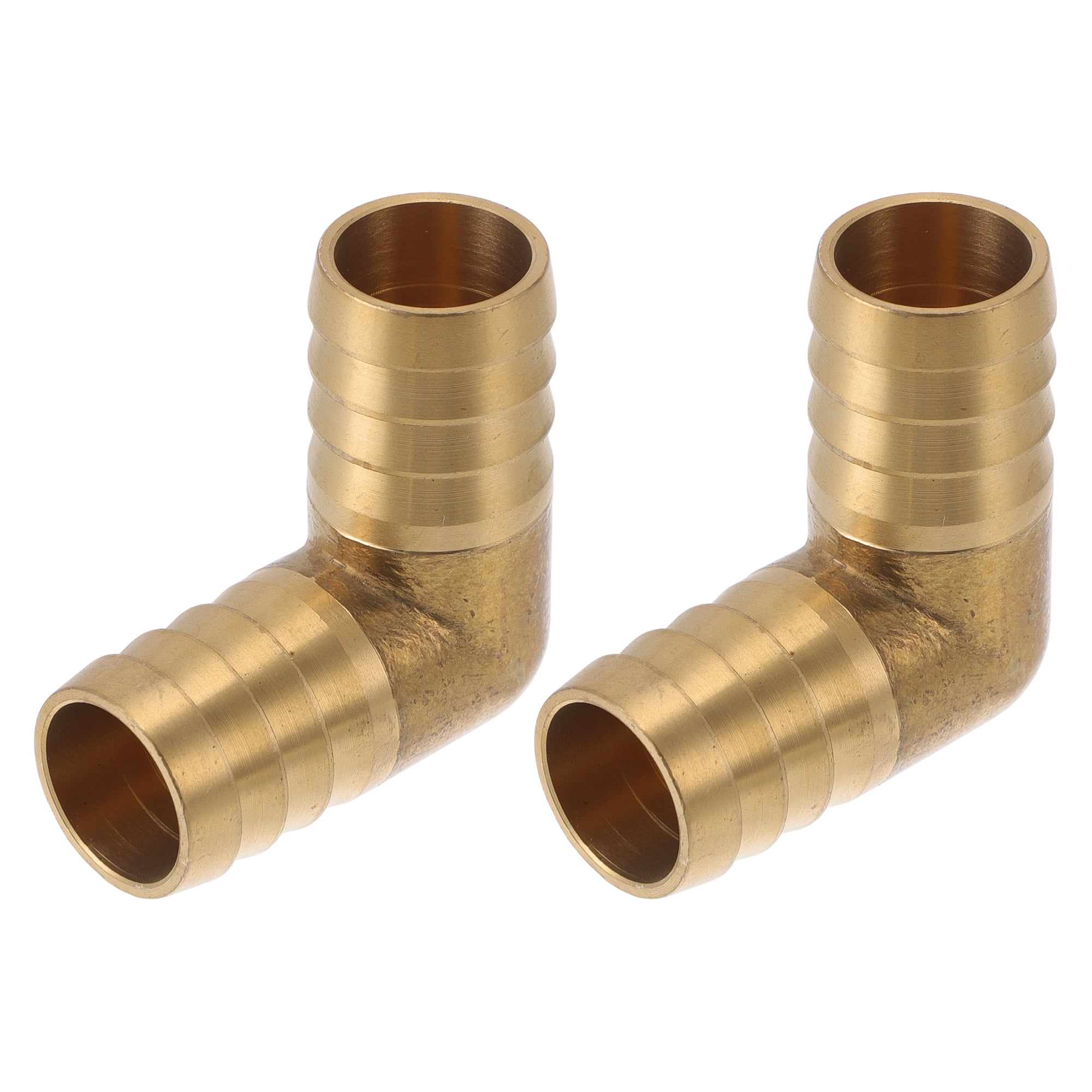 Brass Hose Barb Fittings 25/32" 90 Degree Connector for Air Water Oil ...