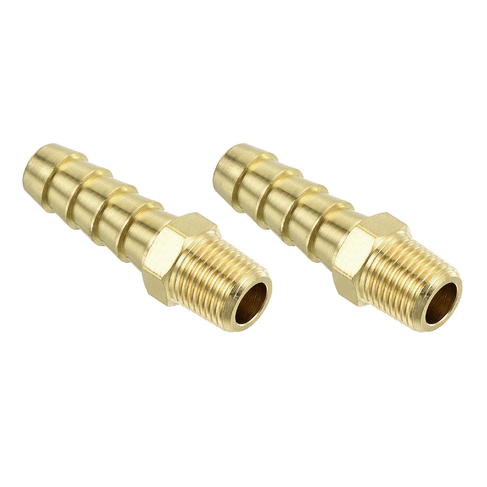 Brass Hose Barb Fittings 2 Pack 5/16" Barbx1/8" NPT Male Brass Barb Pipe Fitting - Walmart.com