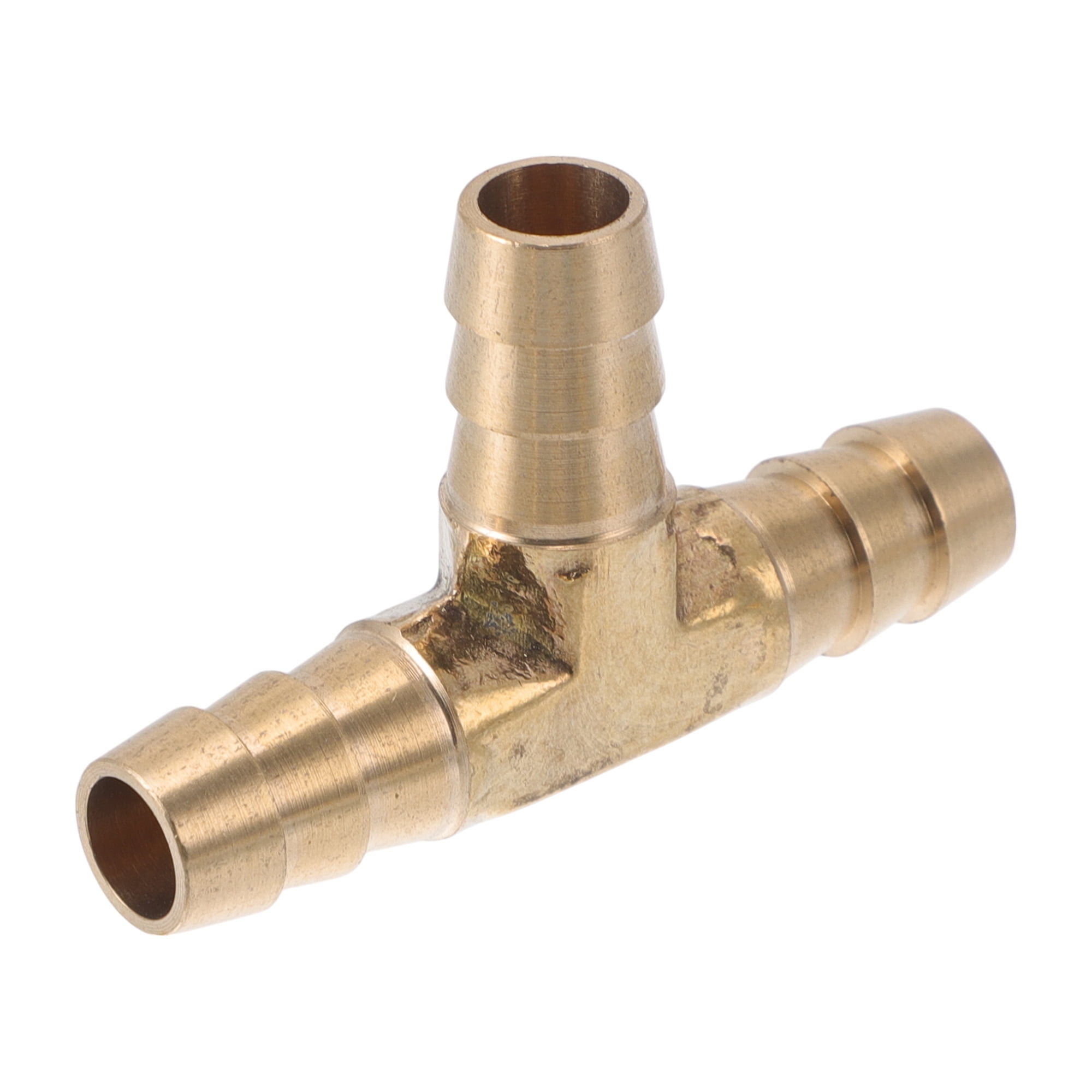 Brass Hose Barb Fittings 7/16" T Shaped 3 Way Connector for Air Water ...