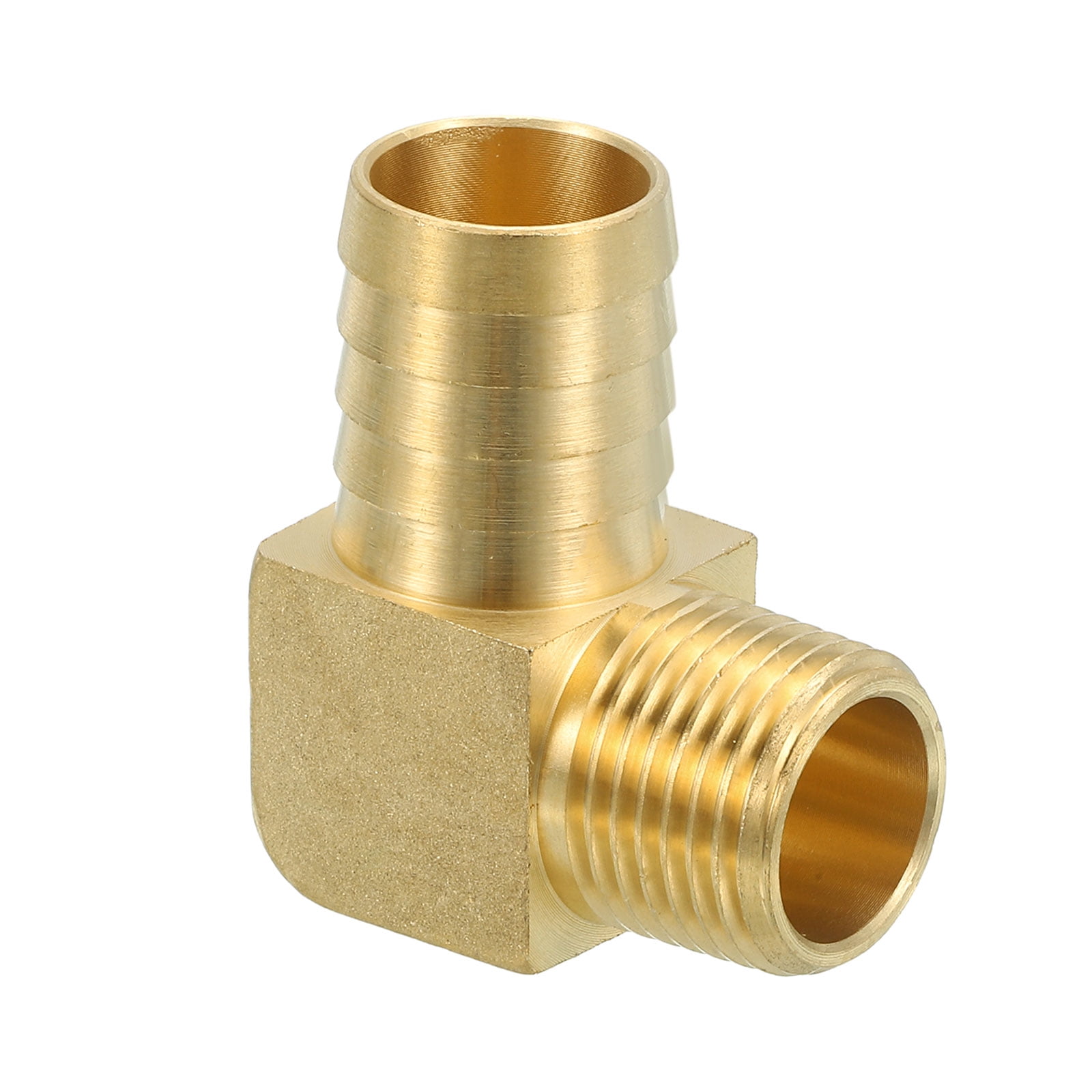 Brass Hose Barbed Elbow Fitting 1 Pack 3/4" Barb x 1/2" NPT Male 90 Degree Brass - Walmart.com