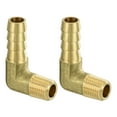 Brass Hose Barbed Elbow Fitting, 2 Pack 5/16" Barbx1/8" NPT Male 90 Degree - Walmart.com