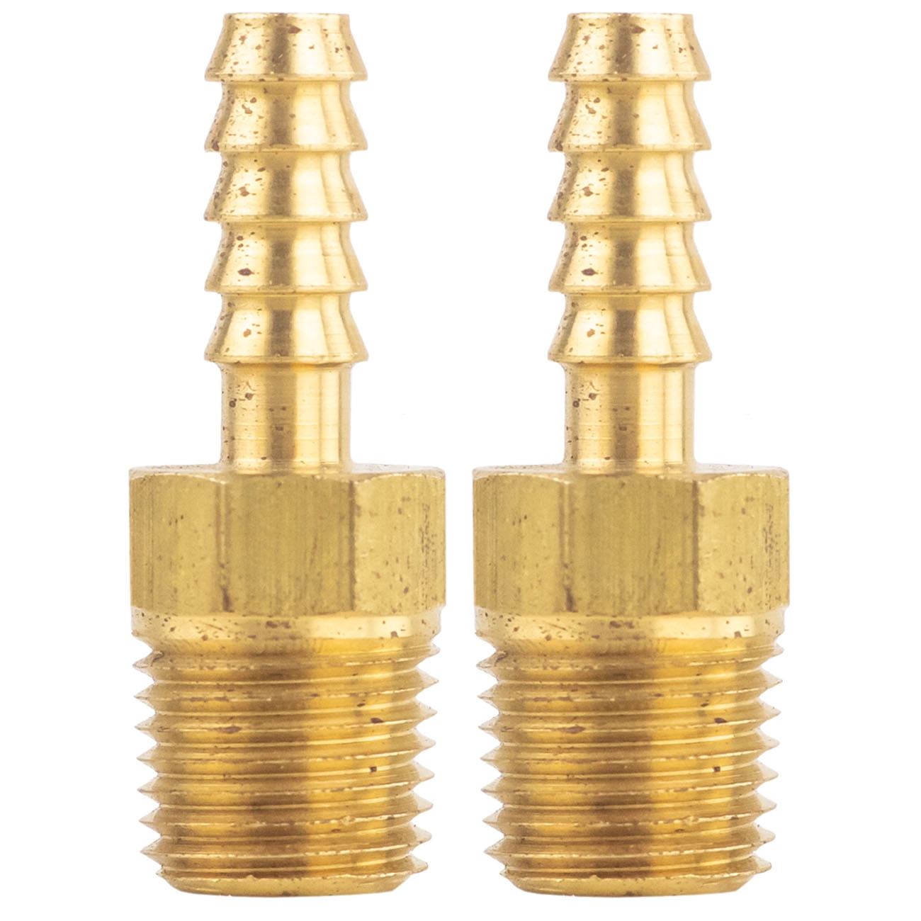 Brass Hose Barbs 1/4" Male NPT for 1/4" ID Hoses Barbed Fitting Air ...
