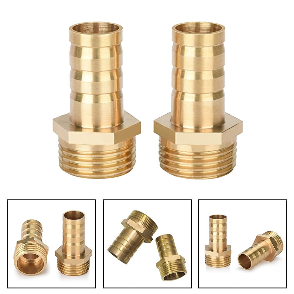 Brass Hose Connector Adapter Screw Connection 1/2" Nozzle (6mm-16mm) 2 ...