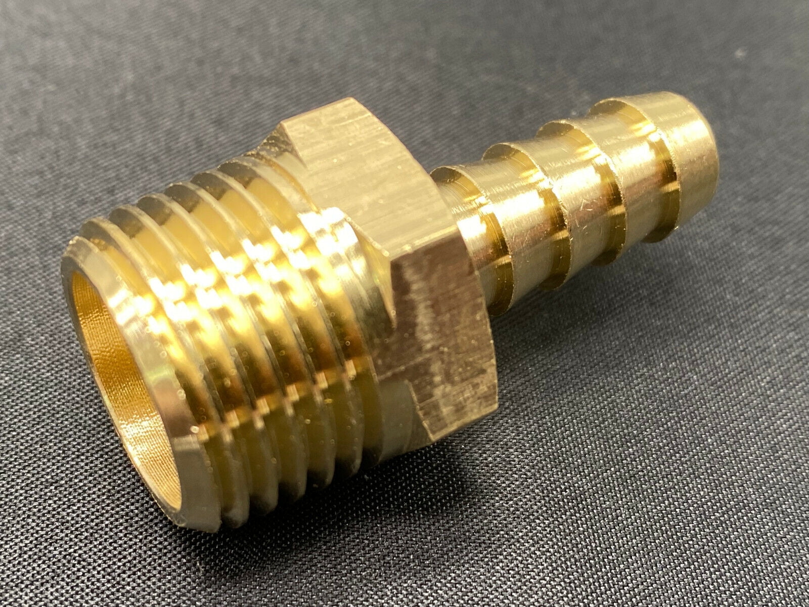 Brass Hose Fitting Adapter 1/2" NPT Male TO 3/8" Barb Corrosion ...