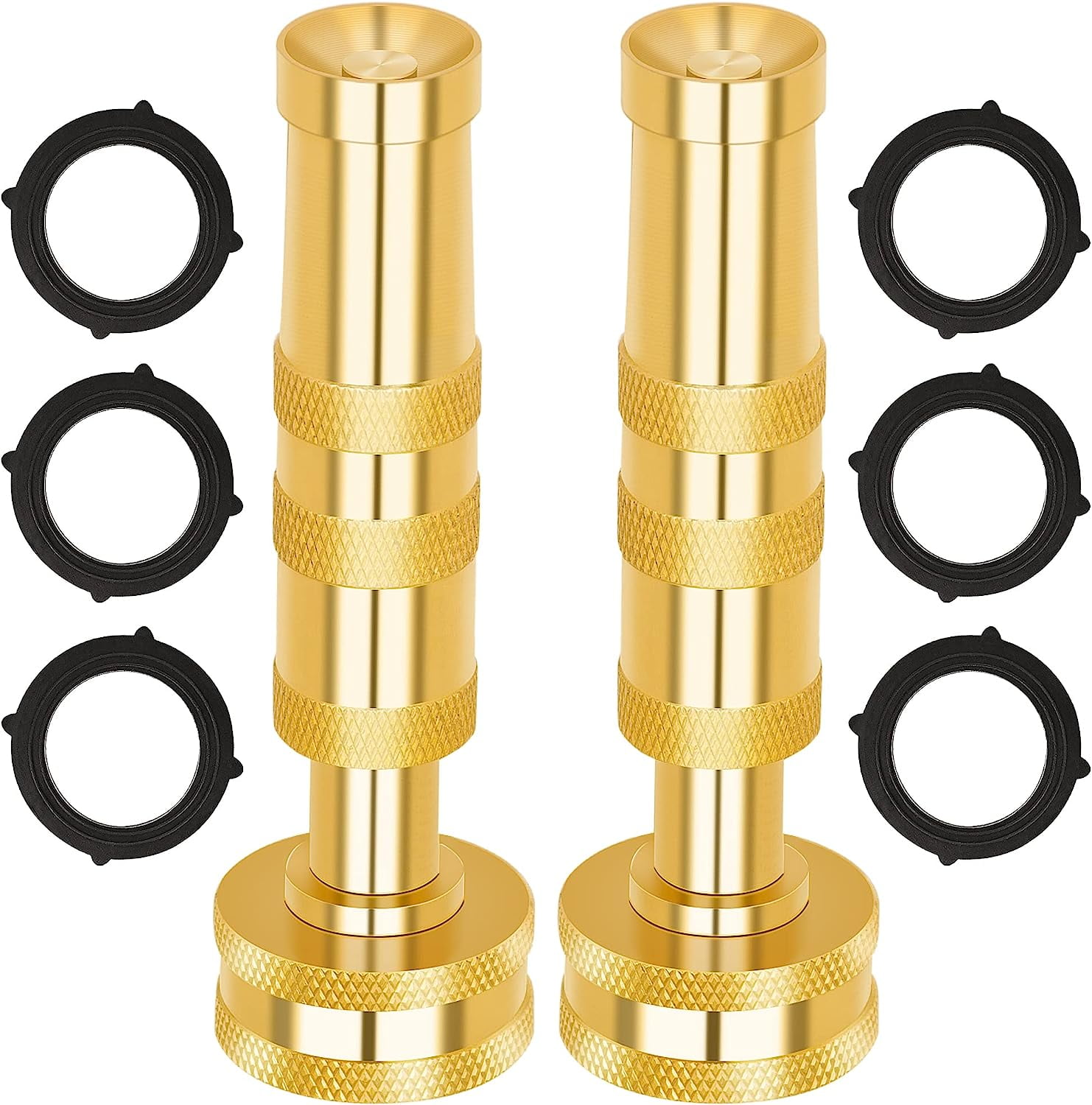 Brass Hose Nozzle – High Pressure Jet Nozzles 2 Pack, Heavy Duty ...