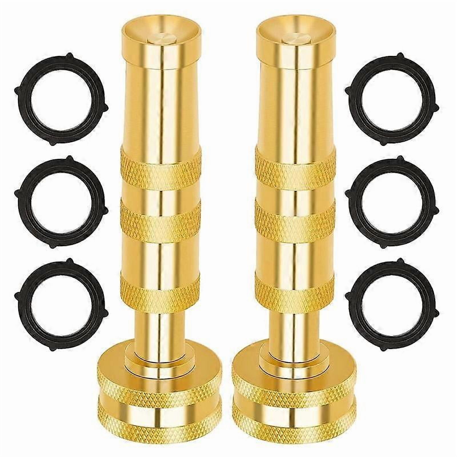 Brass Hose Nozzle - High Pressure Jet Nozzles 2 Pack, Heavy Duty ...