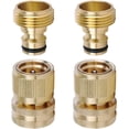 Brass Hose Quick Connect, 3/4 Inch GHT Thread Garden Hose Quick ...