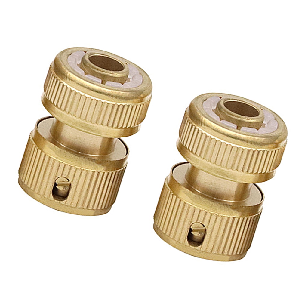 Brass Hose Quick Connection Adapters Couplings Fitting Secure Twist On ...