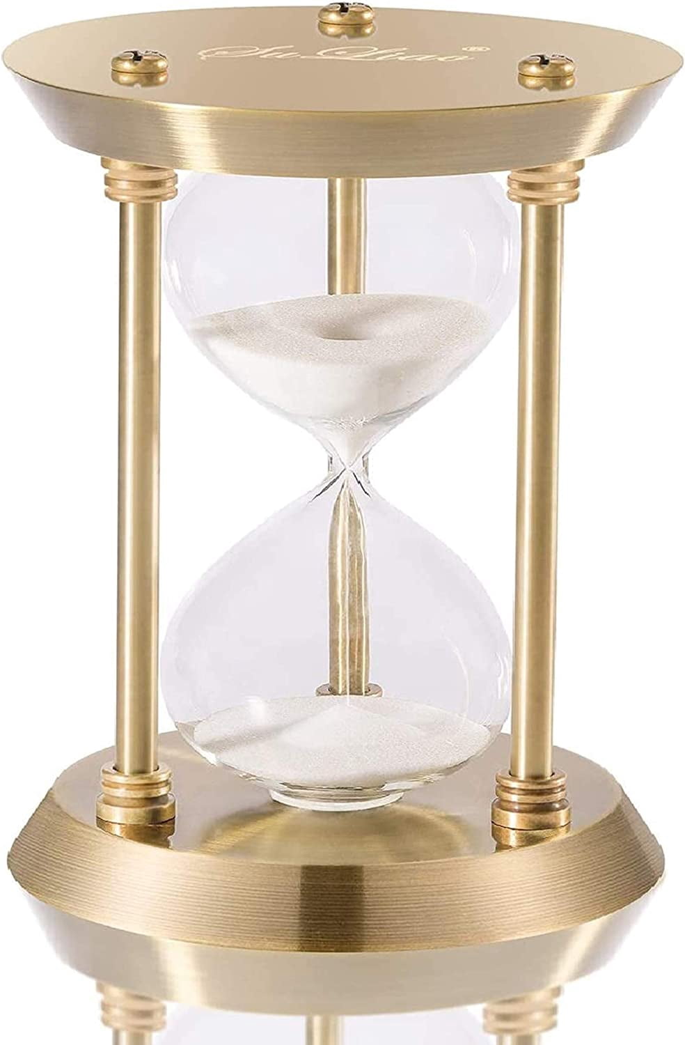 Brass Hourglass 60 Minute Sand Clock Timer: Large Vintage Sand Watch 60 ...