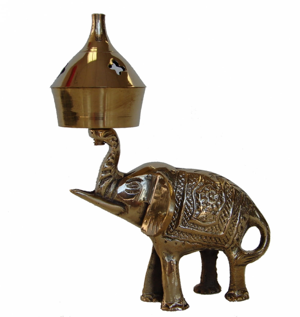 Brass Incense Oil Burner with Elephant - Walmart.com