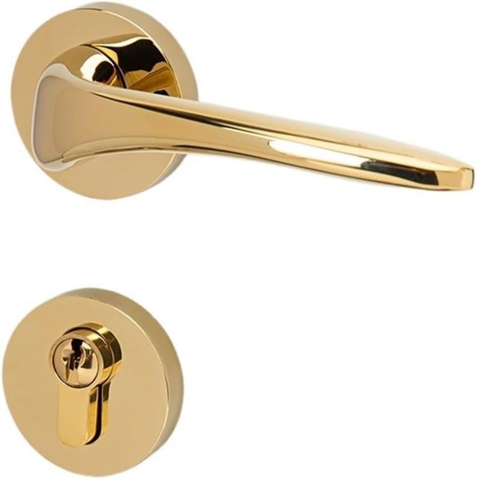 Brass Indoor Door Lock Bedroom Split Lock Household Silent Handle Lock ...