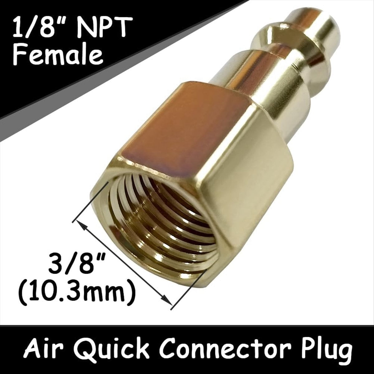 Brass Industrial Air Hose Connect Plug Air Compressor Pneumatic Coupler ...