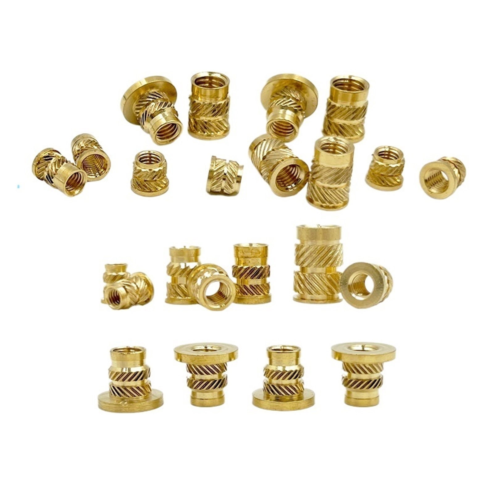 Brass Insert Nut Hot Melt Insert Knurled Flange Copper Nuts Molding ...
